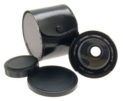Kentar super wider semi fish-eye 0.42x camera lens caps case pentax ...