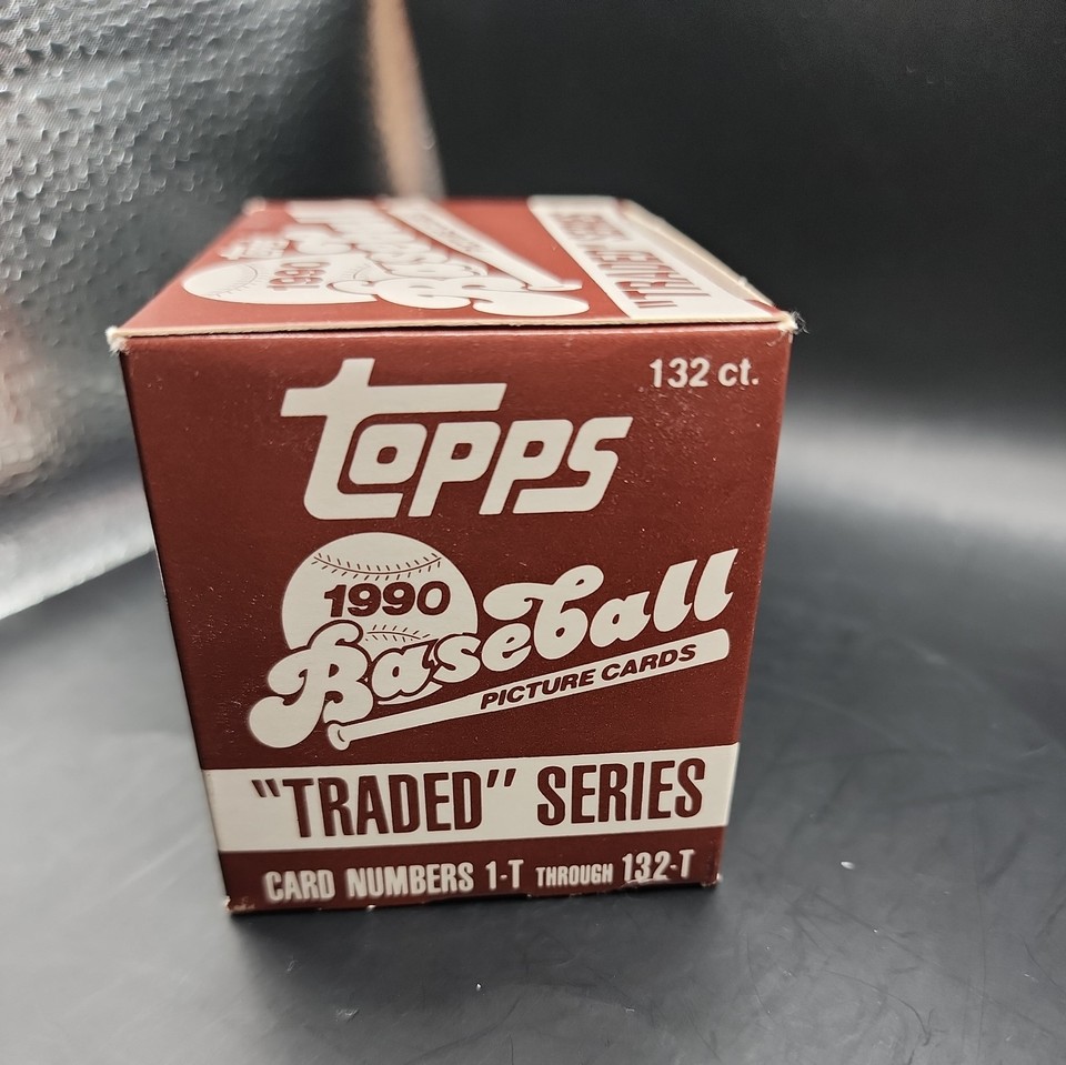 Topps 1990 Complete Set “Traded” Series Baseball Picture Cards #1T Thru ...