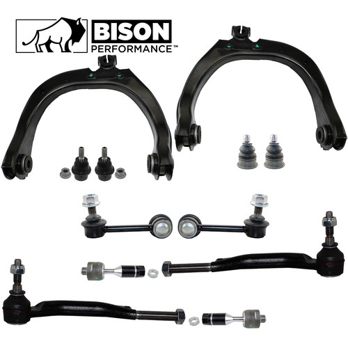 Bison Performance 12pc Front Control Arms Sway Bars & Tie Rods Kit For ...