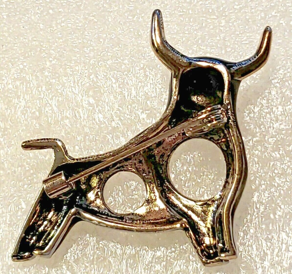 Ox Taurus Bull Zodiac Lunar New Year Modern Enamel Alloy Pin Brooch ...
