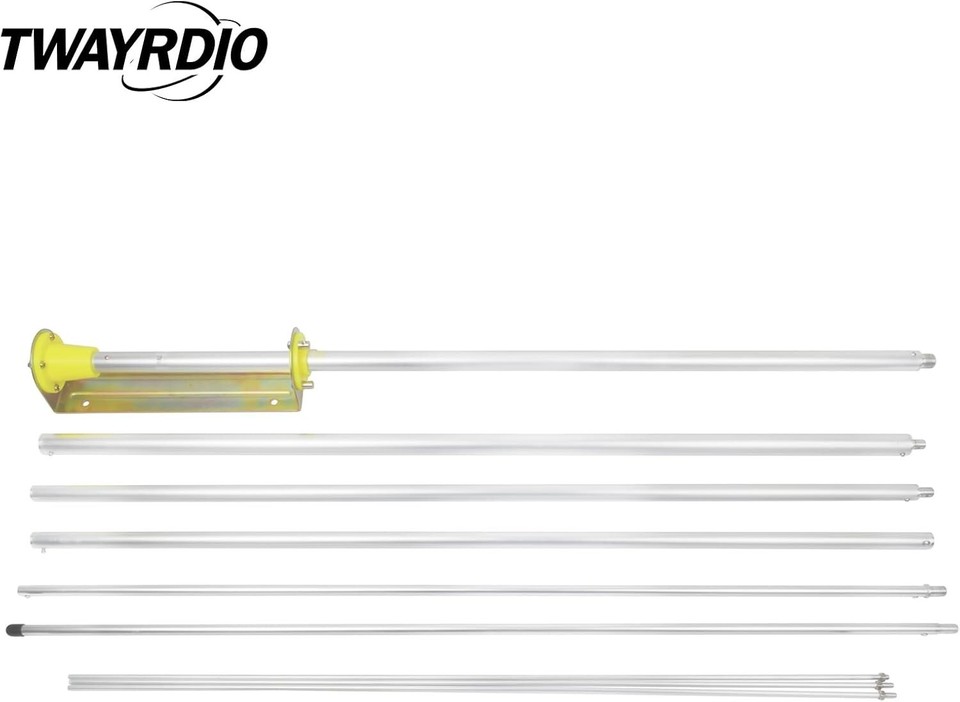 Aluminum Alloy 20ft CB Base Antenna - Pre-Tuned, 100W for Enhanced ...