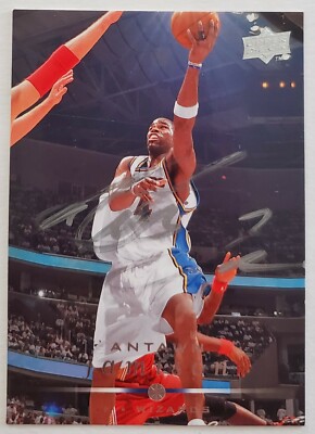 Antawn Jamison Signed 2008-09 Upper Deck #194 Card Wizards Auto NBA RAD ...