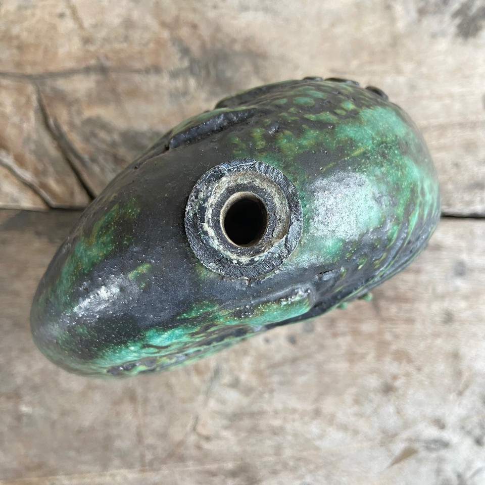 Peter Ellery Tremaen Brutalised Moon Vase 18cm Studio Art Pottery ...