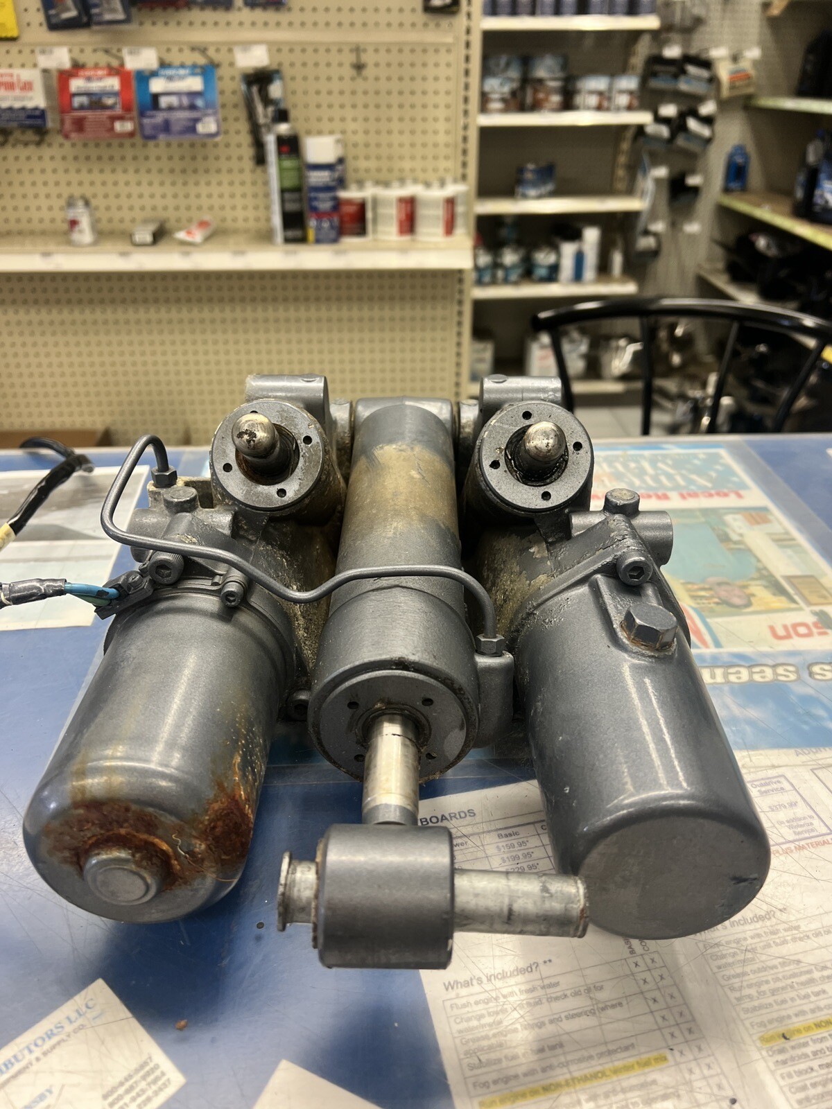 GENUINE OEM YAMAHA TRIM & TILT UNIT 69J-43800-01-4D | eBay