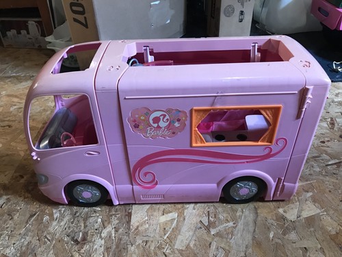 2008 Barbie Pink Glamour RV Camper Van Pop Out Tent | eBay