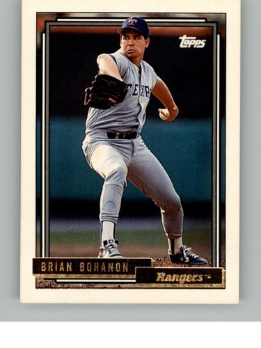 1992 Topps Brian Bohanon 149 Texas Rangers Gold | eBay