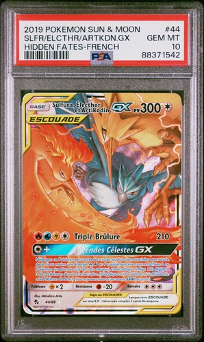 Carte Pokemon Sulfura Electhor Artikodin Gx 44 68 Destinée Occulte Sl11