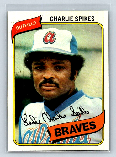 1980 MLB Topps Charlie Spikes #294 Atlanta Braves 80-T-BBC | eBay