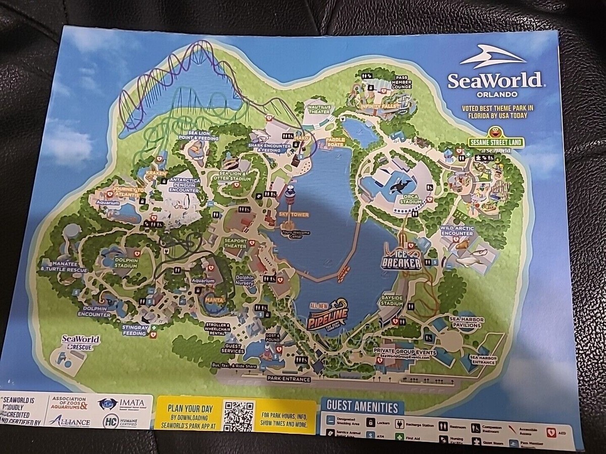 Seaworld Orlando Map
