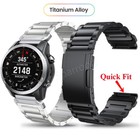 Titanium Metal Wrist Band Strap For Garmin Fenix 7X 7 6 6X Pro 5 5X 3HR ...