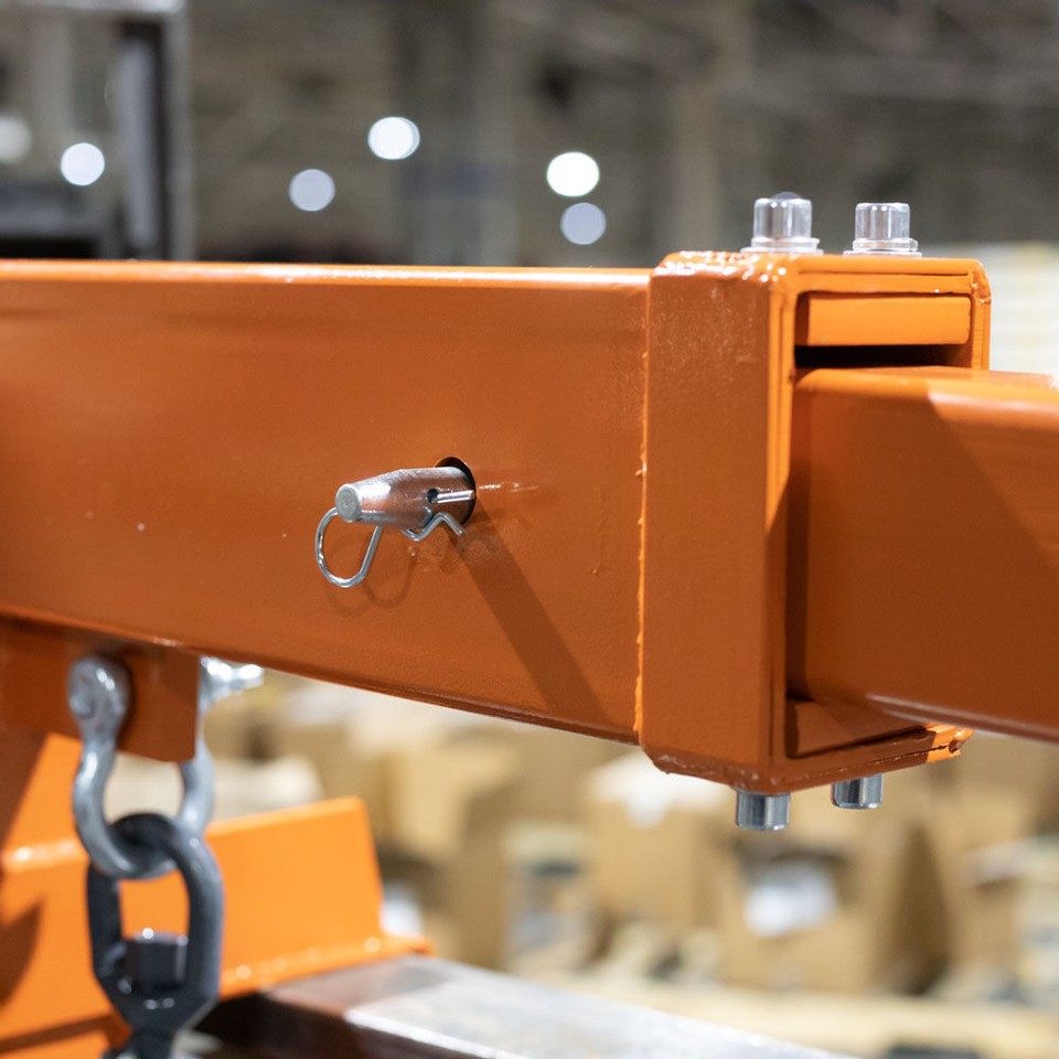 Titan Attachments Fork Mounted Telescoping Crane Jib Boom, 31-79 ...