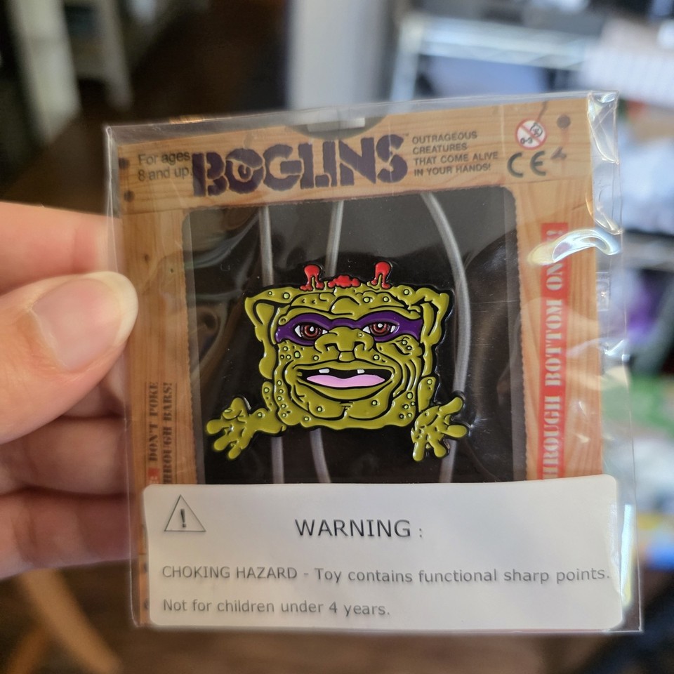 Boglins Red Eyed King Dwork Collectable Pin 2021 TriAction Toys Sealed ...