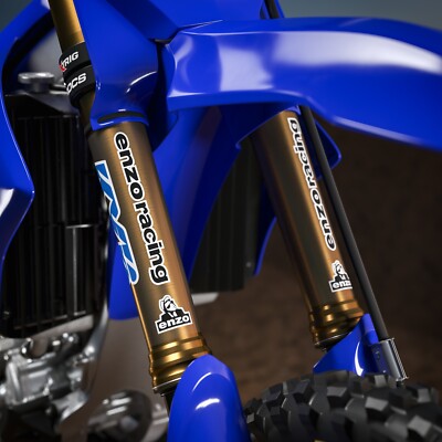 Enzo KYB Fork Stickers Suspension Decals Set (Yamaha Blue) (9x6.5) | eBay