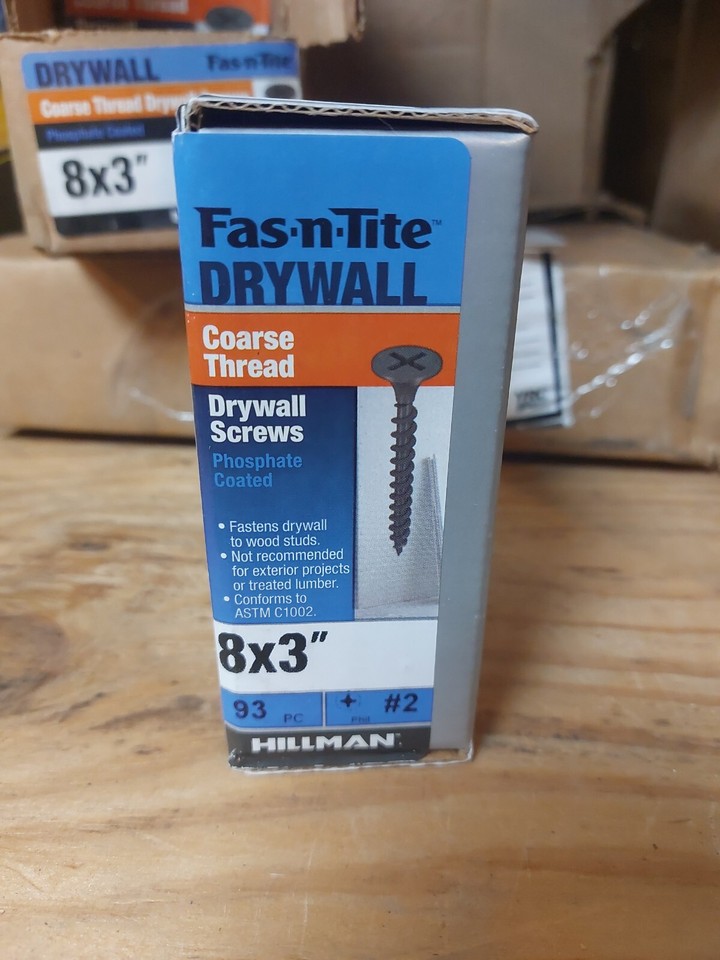 Hillman Fas-n-Tite Course Thread Drywall Screws Phillips Bugle Head 1 ...
