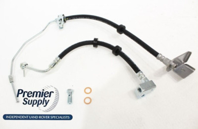 RANGE ROVER LEFT HAND REAR BRAKE HOSE INCLUDES BRACKET to CALIPER ...