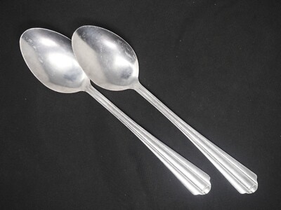 Gibson Stainless China 221 Oval Soup Spoon set of 2. 7 1/8" Long | eBay