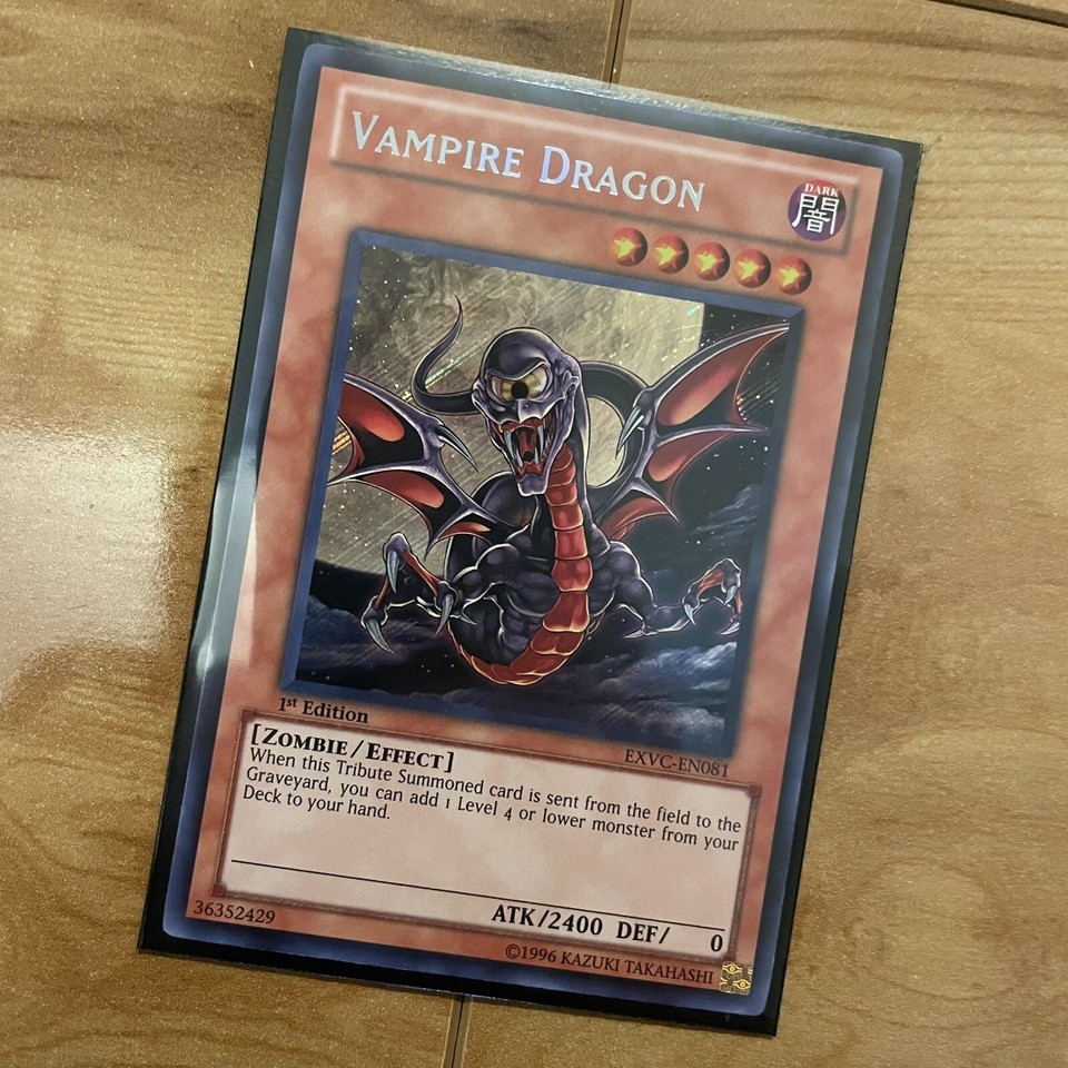 YuGiOh Vampire Dragon EXVC-EN081 1st Edition Secret Rare Extreme Victory Konami | eBay