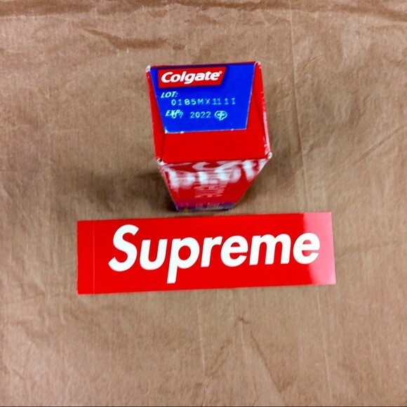Supreme Colgate Cavity Protection Toothpaste With Box Logo Sticker ...