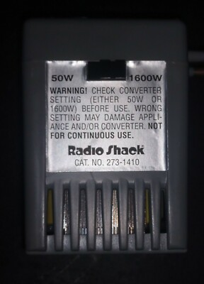 Radio Shack Cat. No. 273-1410 50W 1600W | eBay