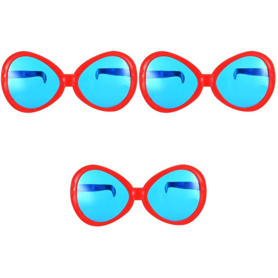3 Pieces Novelty Glasses Fancy Dress Sunglasses Carnival Eyewear Big ...