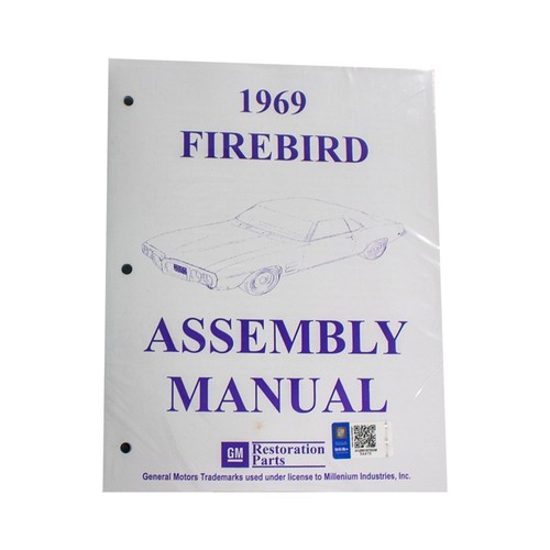 Factory Assembly Manual Repair Restore Book 1969 Pontiac Firebird Trans ...