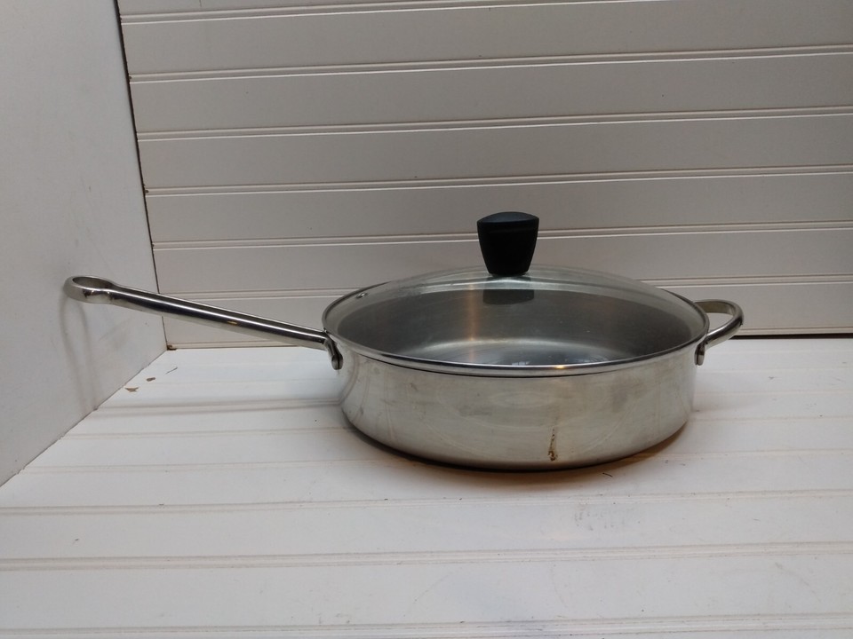 Revere Ware Proline 3 Qt Copper Core Stainless 10" Skillet Fry Pot ...