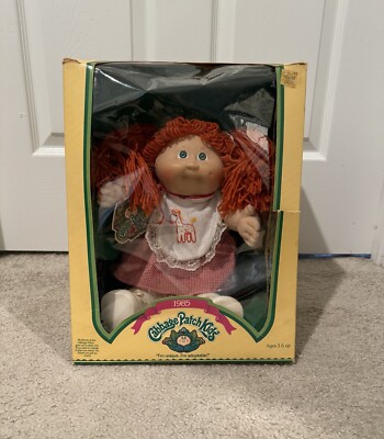 Cabbage Patch Kids Coleco 1985 Yvonne Bobbi Redhead Doll w/Damaged Box ...
