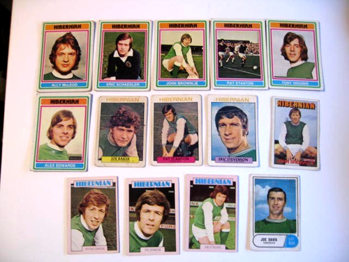 Scottish A&BC Topps Football Cards 1970s Hibs FC Hibernian 14 0ff (2 ...
