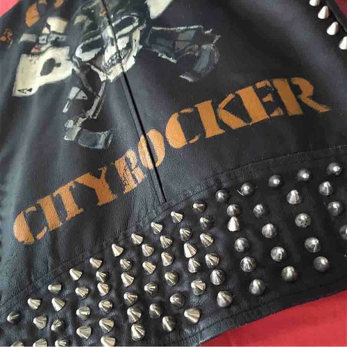 100 British UK77 Cone Studs Punk Gothic Leather Jacket Rockabilly UK82 ...