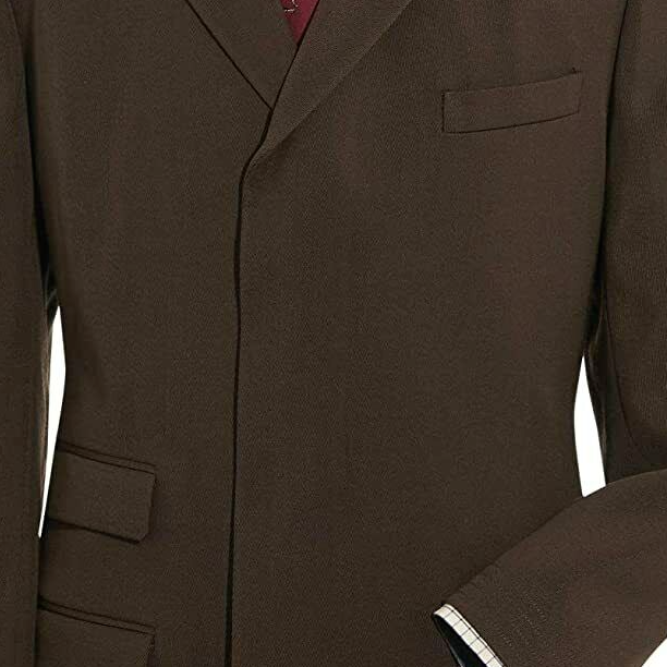 Mens Winter Coat Wool Overcoat Velvet Collar Covert Brown Winter Long ...