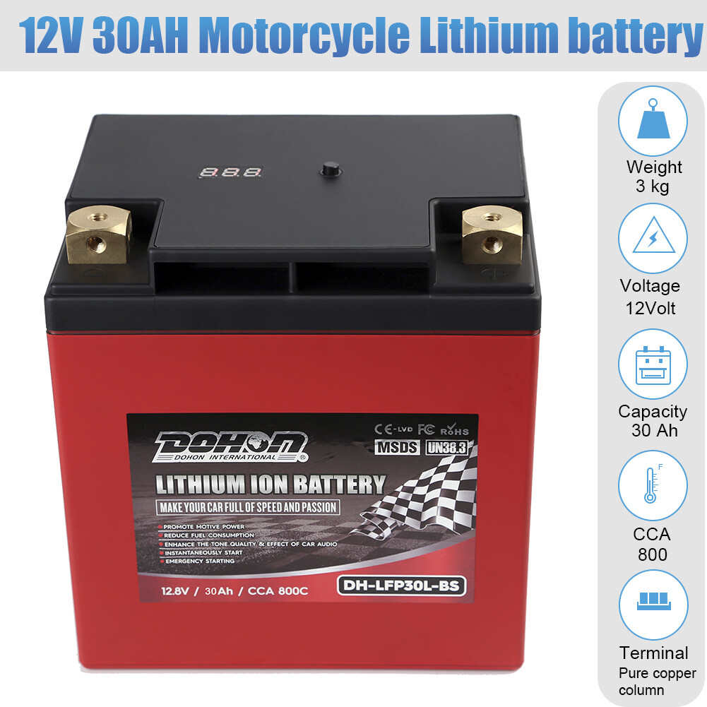 30L-BS 800CCA Lithium Iron Battery for YIX30L-BS 1.4L Polaris RZR XP 4 ...