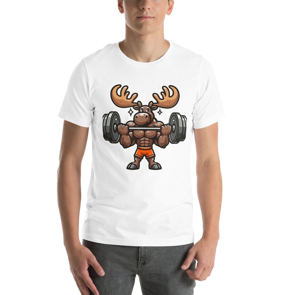 funny moose quote Weightlifting Gym cool for Gym lover t-shirt | eBay