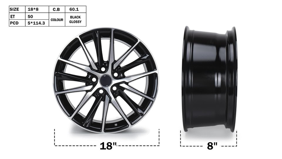 18" x 8" Replacement Wheel Rim For 2021-2024 Toyota Camry 4261106J30 ...