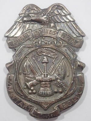 VINTAGE OBSOLETE GOV'T PROPERTY UNITED STATES ARMY MILITARY POLICE ...