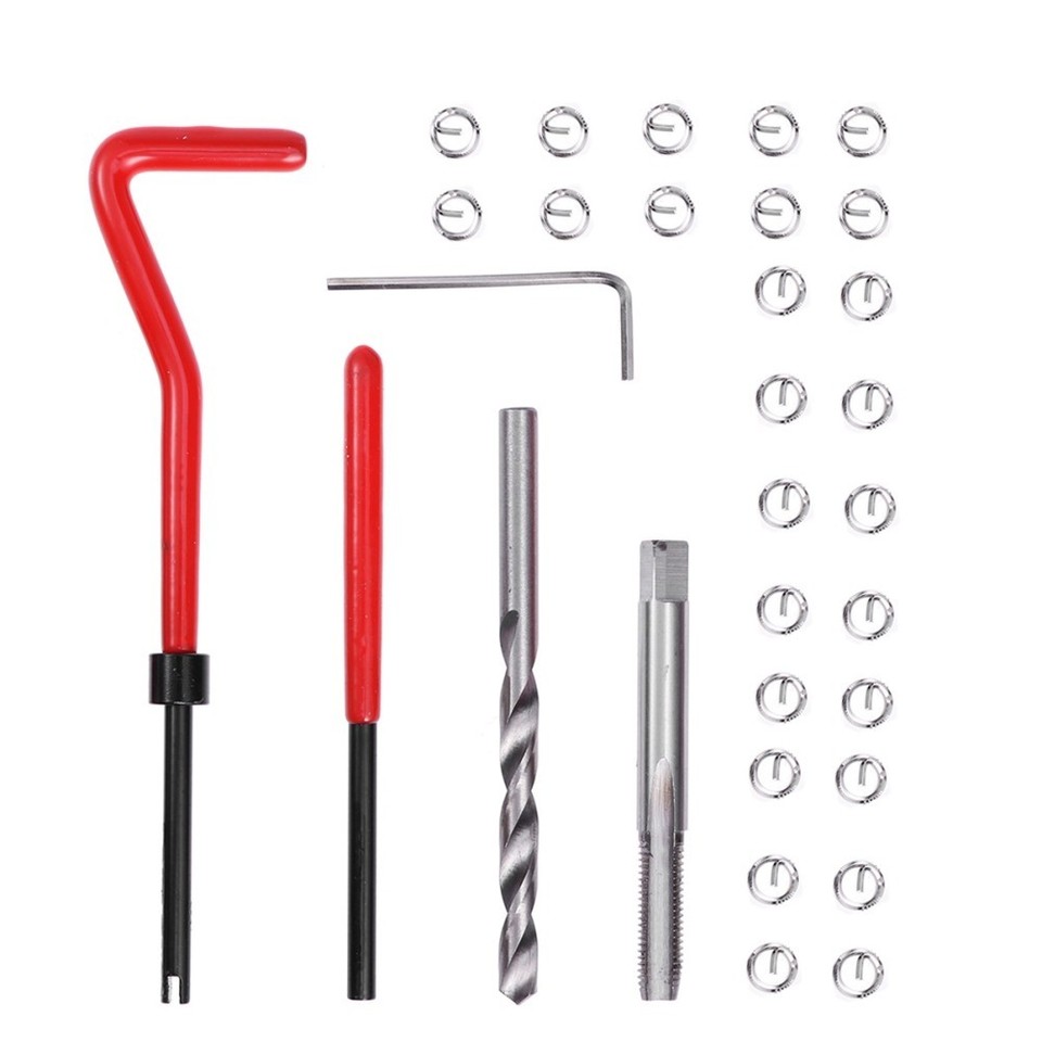 60 Pcs Thread Helicoil Repair Kit Metric Insert Installation Kit Tool ...