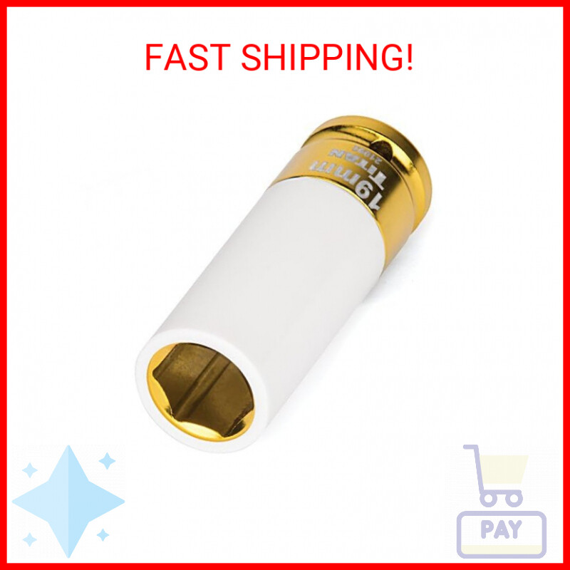 Titan 21092 1/2-Inch Drive x 19mm Non-marring Impact Deep Lug Nut ...