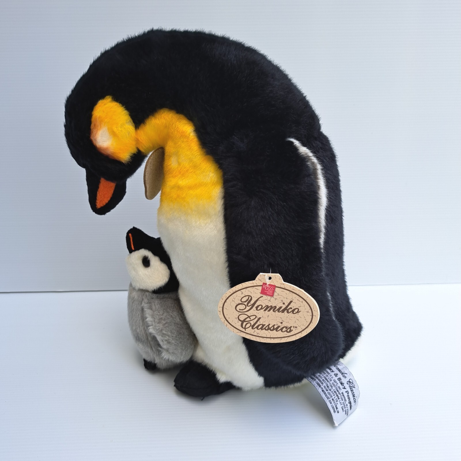 Yomiko Classics Russ Mommy and Baby Penguin Plush Stuffed Animal Toy ...