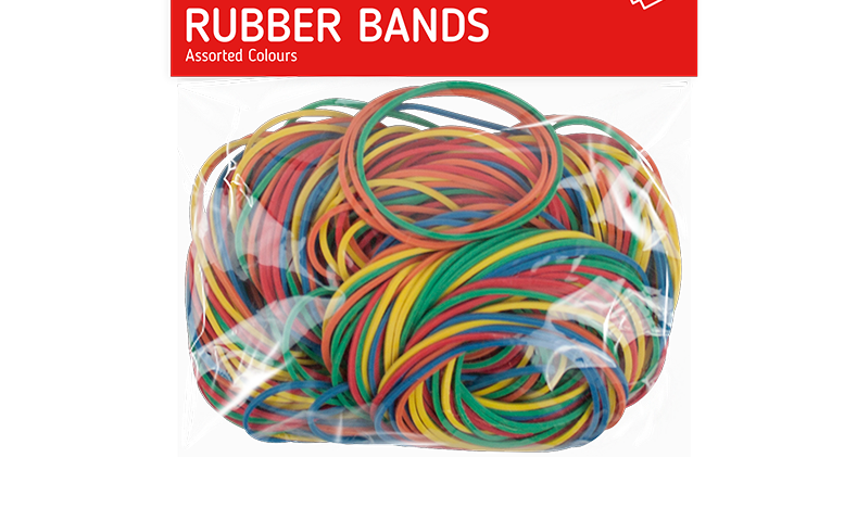250pcs Strong Elastic Colour Rubber Bands No.18 for Home School Office ...