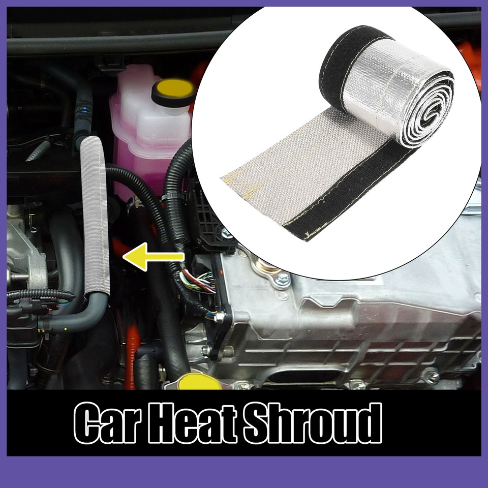 ONE 5/8" Car Fuel Lines Heat Shroud 3.2ft Aluminized Sleeving Insulated ...