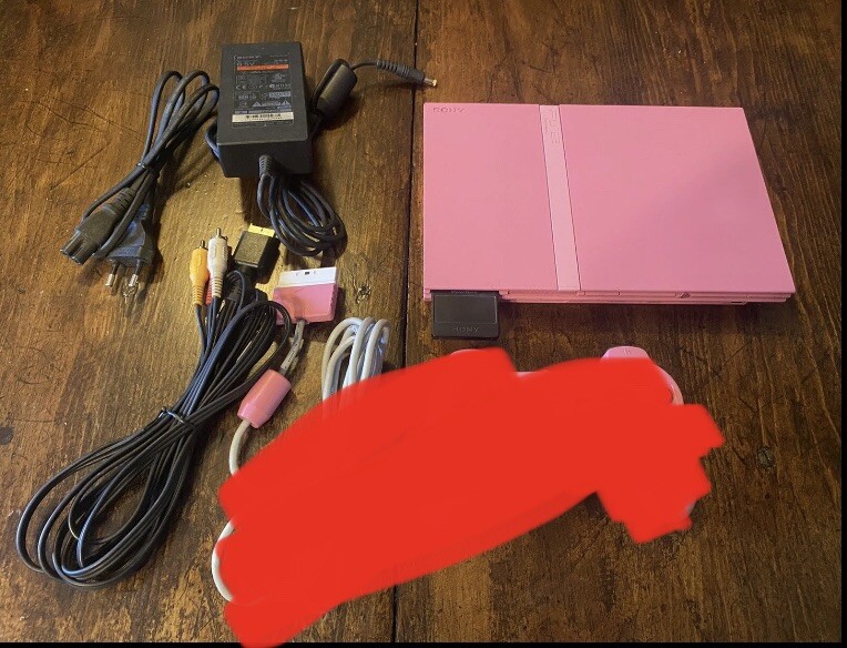 Pink PAL Region Playstation 2 (PS2) Slim Console With Games | eBay