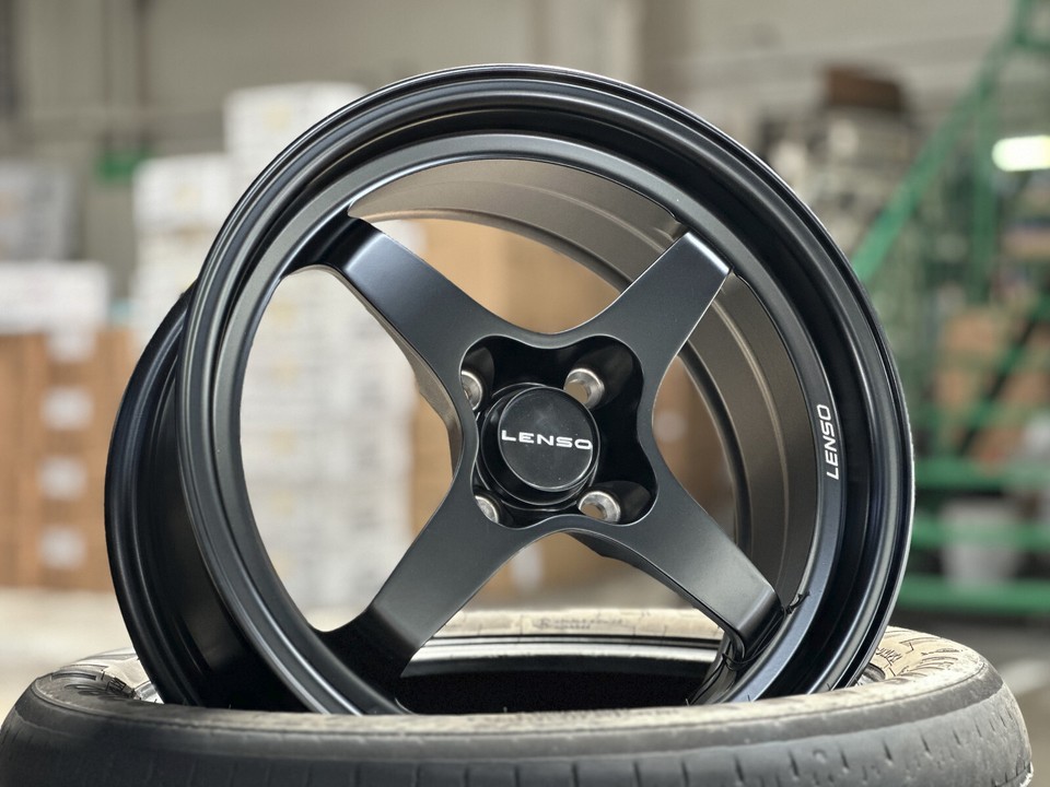 [Free Shipping] New 15x7 Lenso Maglite BLACK Wheel (set of 4) 4x100 ...