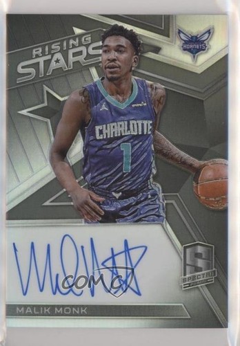 2017-18 Panini Spectra Rising Stars Signatures /199 Malik Monk Rookie ...