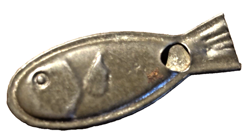 Vintage Cracker Jack Prize Premium Metal Tin Fish Whistle | eBay