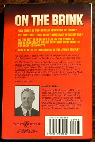 On the Brink : Easy-to-Understand End-Time Bible Prophecy by Daymond R ...