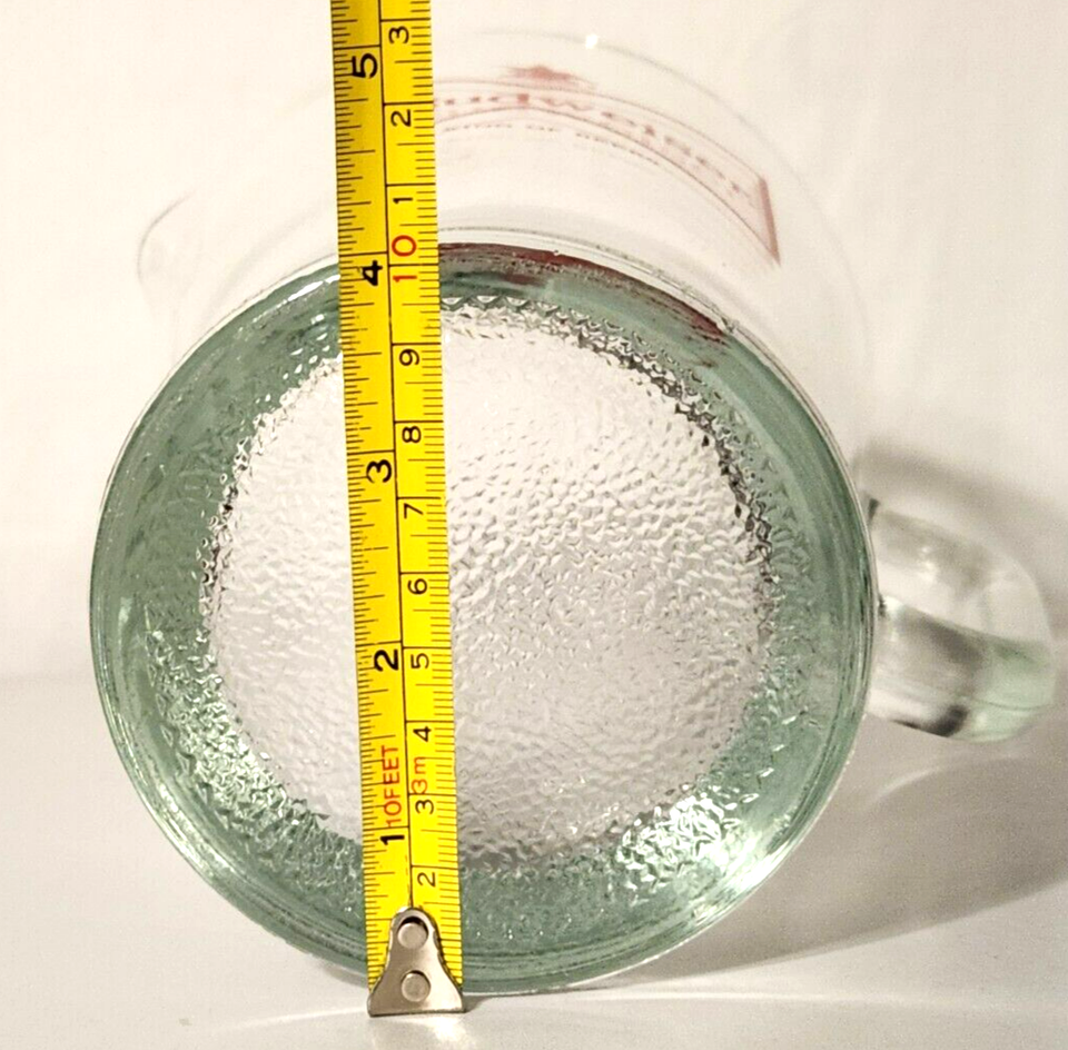Vintage Budweiser "Bud King of Beers" Heavy Glass Beer Pitcher 9"H ...