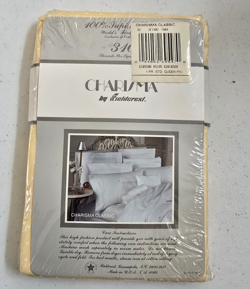 CHARISMA by FIELDCREST Classic 100% Supima Cotton 310TC 2 Queen ...