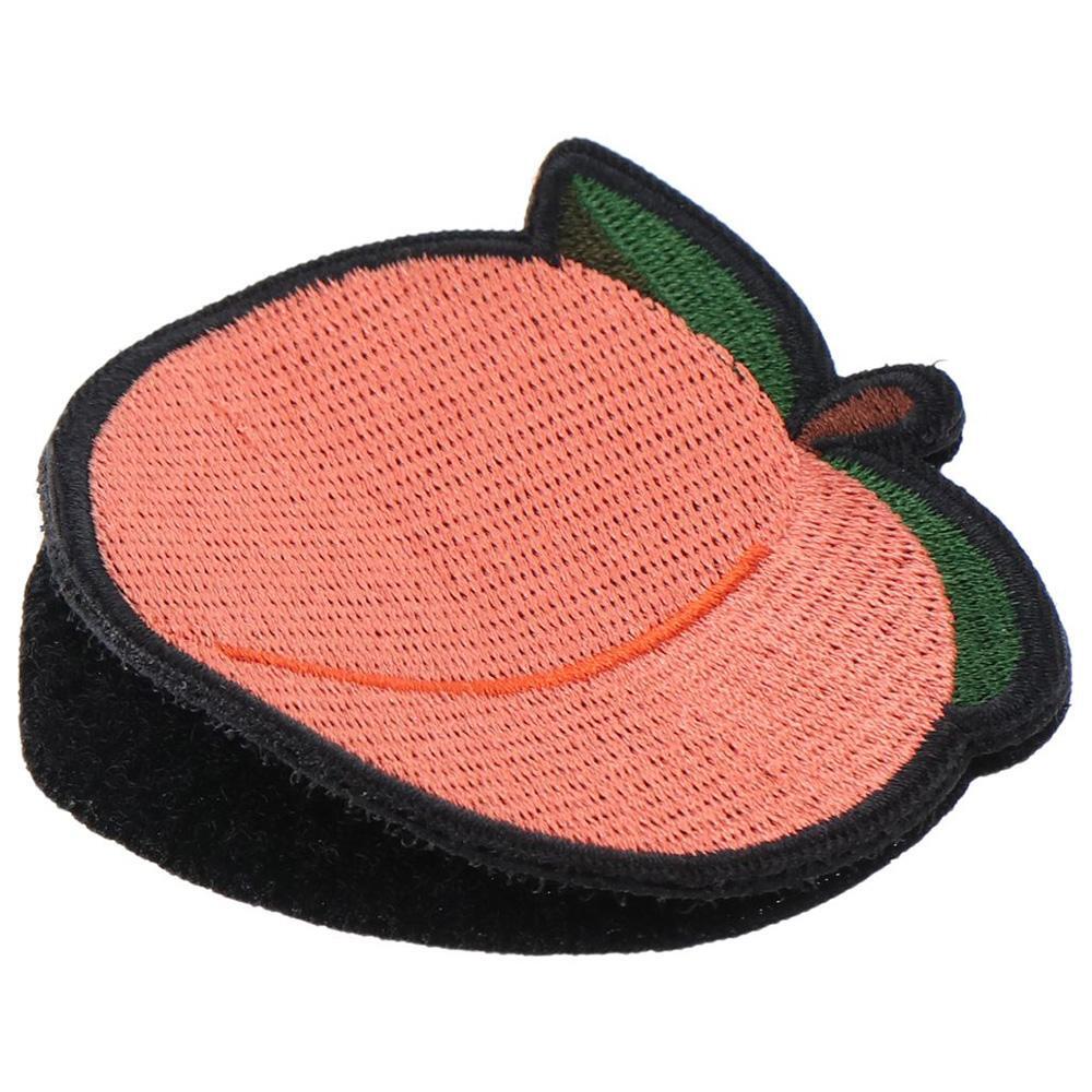 Pack of 5 Peach Patch Peach Fun Patches Hook&Loop Patch For Jackets | eBay