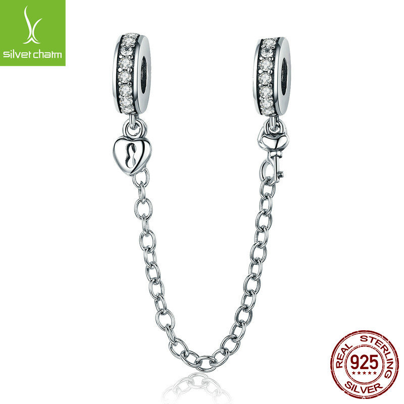 Fashion Sterling Silver Cz Charm Beads Fits S925 Charm Bracelet & Chain ...