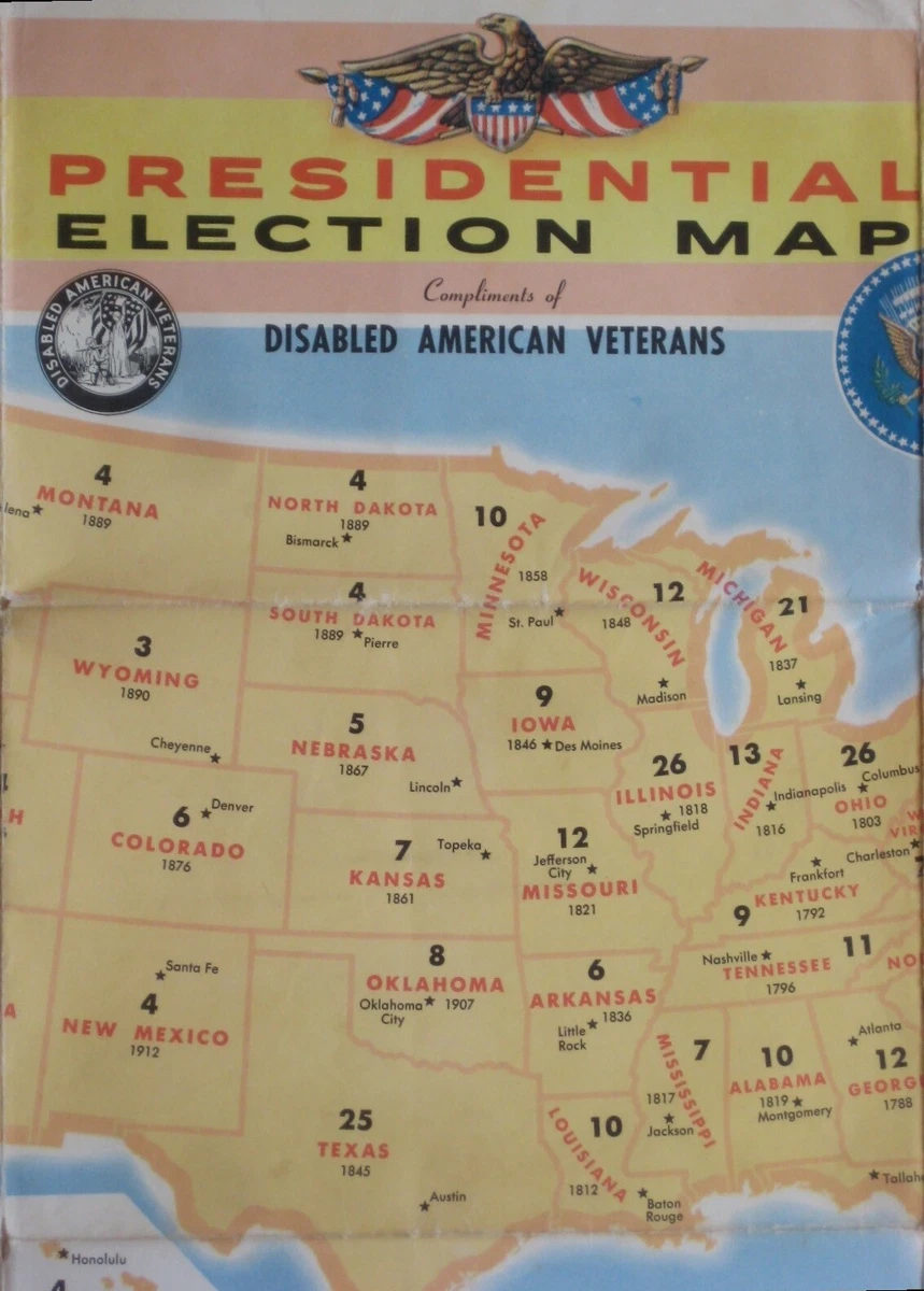 Electoral College Map Presidential Election Of 1816