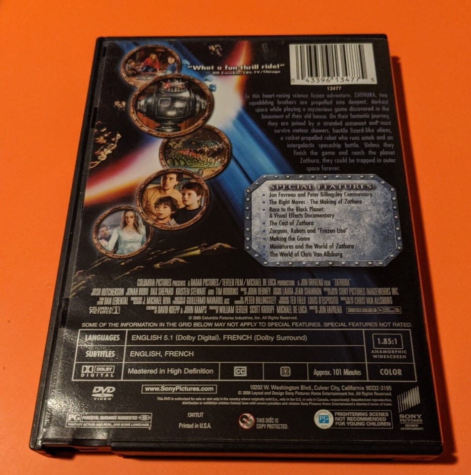 Zathura (DVD, 2005, Special and Widescreen Editions) Includes Special ...